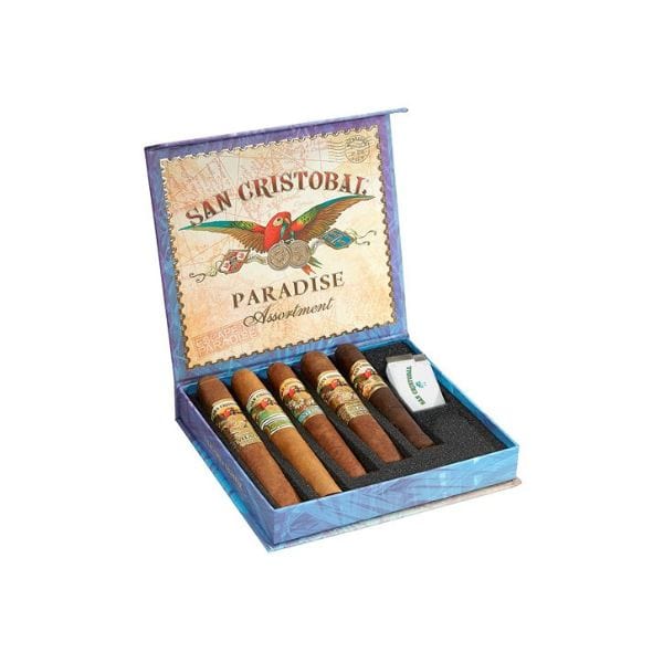 San Cristobal Paradise Assortment (5 Cigars + Lighter)